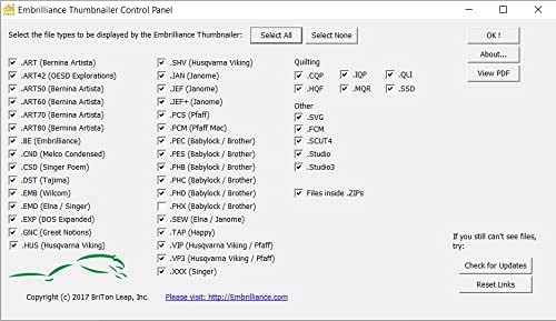 Embrilliance Thumbnailer, Embroidery Software for Mac & PC