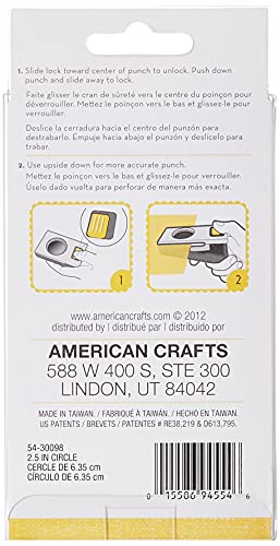 EK Tools Circle Paper Punch, 2.5-Inch, New Package , White