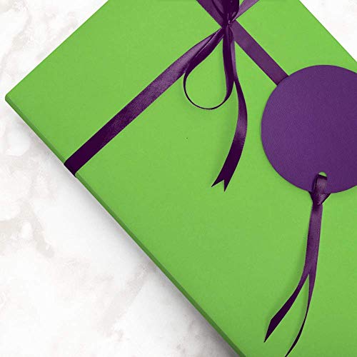 JAM PAPER Gift Wrap - Matte Wrapping Paper - 25 Sq Ft - Matte Lime Green - 2/Pack