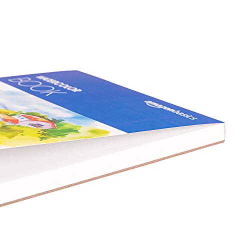 Amazon Basics Watercolor Pad, 9"x12", 140 lb. / 300 gsm, 30 Sheets