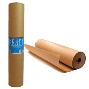 Kraft Brown Wrapping Paper Roll 30" x 1,200" (100 ft) – 100% Recyclable Craft Construction and Packing Paper for Use in Moving, Bulletin Board Backing and Paper Tablecloths