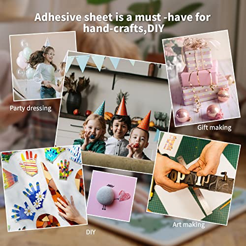 Art3d Adhesive Tile Setting Mat, Double-Sided Tape Sheet for Crafts, Arts, DIY Projects, 12in. X 120in. Damage-Free, Residue-Free