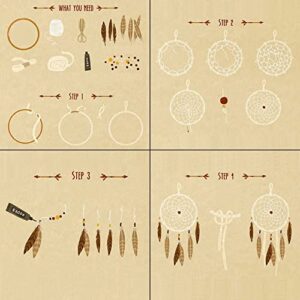 Coceca 10pcs 6 Inch Gold Metal Rings for Crafts Dream Catcher Ring, Metal Hoops for Dream Catcher and Crafts Centerpiece Table Decorations