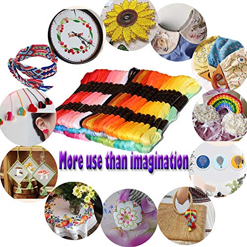 122 skeins Embroidery Floss - Embroidery Thread - Friendship Bracelet String for Cross Stitch, Hand Embroidery, String Art