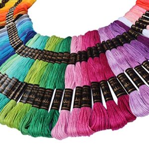 122 skeins Embroidery Floss - Embroidery Thread - Friendship Bracelet String for Cross Stitch, Hand Embroidery, String Art