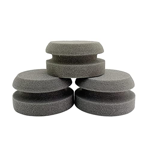 Chalk Style Painting Sponges - Set of 3-4” Round Reusable Handheld Sponge for Smooth Furniture Paint & Top Coat Application with No Brush Strokes - Washable Multi-Use Paint Applicator