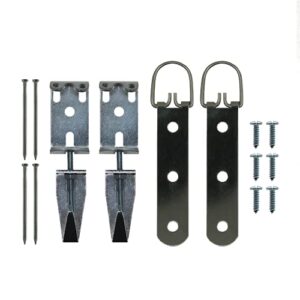 mirror hanging kit with hangers and leveling hardware – 100 lbs – heavy duty mirror hanging hardware