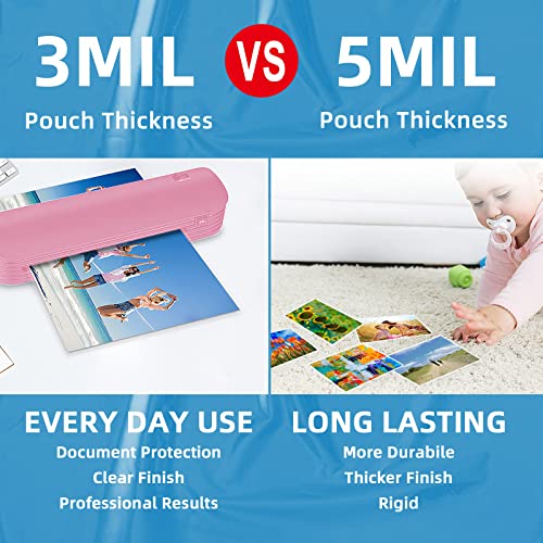 Uinkit Hot Thermal Laminating Pouches 5Mil Thick for Extra Protection 11.5x17.5 inches Laminating Sheets for Sealed 11x17inches Document and Photo 50 Pack A3 Menu Taloid Size