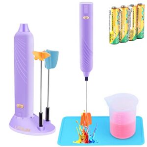 resin mixer, handheld battery epoxy mixer for minimizing bubbles, epoxy resin mixer, resin stirrer for resin, silicone mixing, diy crafts tumbler