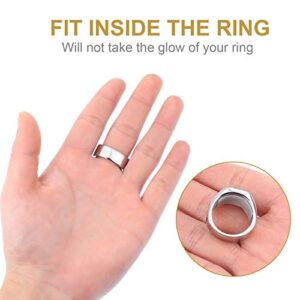 Blulu Ring Size Adjuster Loose Rings Adjuster Invisible Ring Sizer with Clean Cloth for Wide Ring Fixing, 5 Sheets (85 Pieces Totally)