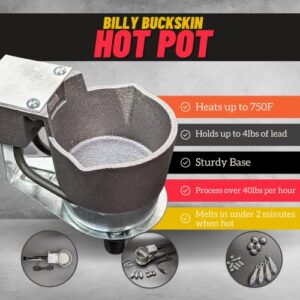 Do-It Hot Pot 2 | Melts Lead Ingots Quickly | Electric Melting Pot for Lead | 4 Pound Capacity | Lead Melting Pot for Fishing Weight Molds & Bullet Casting Molds | Made in The USA