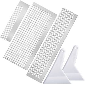 3 pieces diamond painting ruler stainless steel diamond mesh ruler 5d diamond painting ruler tool diy drawing ruler with 216 699 1020 blank grids 2 pieces diamond painting fix tool for diy art crafts