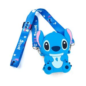 stitch lanyard with wallet stitch purse stitch wallet stitch coin purse stitch gifts for girls women(wa-stitch)