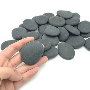 Lifetop 30PCS Small Painting Rocks, DIY Rocks Flat & Smooth Kindness Rocks for Arts, Crafts, Decoration, Gray Rocks for Painting,Hand Picked for Painting Rocks