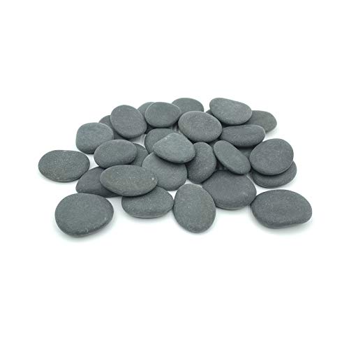 Lifetop 30PCS Small Painting Rocks, DIY Rocks Flat & Smooth Kindness Rocks for Arts, Crafts, Decoration, Gray Rocks for Painting,Hand Picked for Painting Rocks