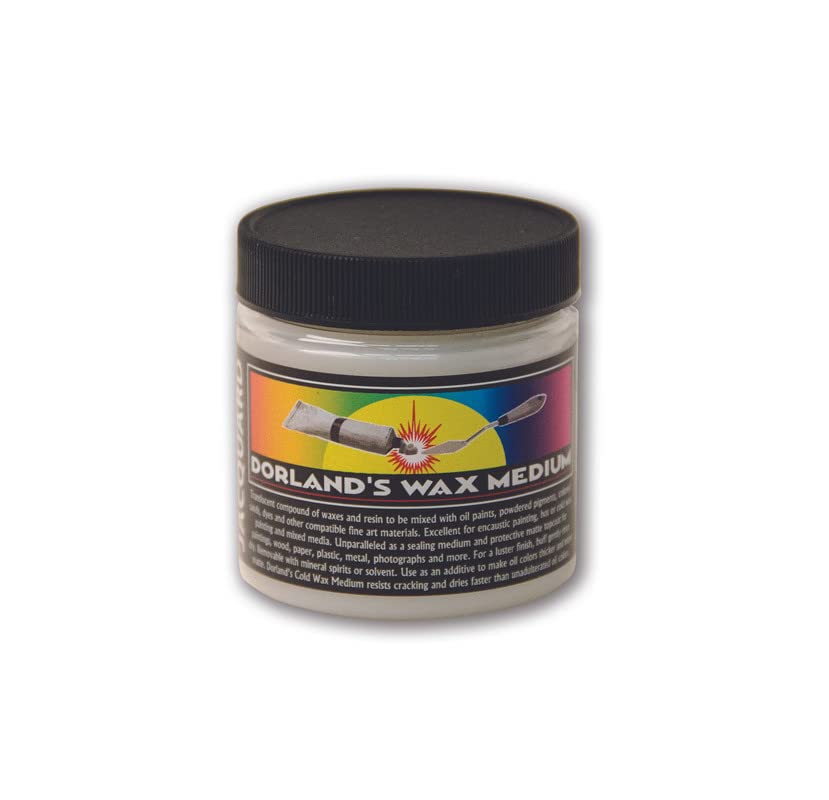 Jacquard Dorlands Wax - 4 Ounce - Versatile Pure Wax and Damar Resin - Protective Topcoat for Sealing and Finishing