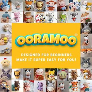 OORAMOO Crochet Kit for Beginners - Cute Bird, Beginner Crochet Starter Kit for Complete Beginners Adults, Crocheting Knitting Kit with Step-by-Step Video Tutorials