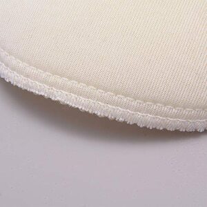 BeeSpring 4 PCS Covered Set-in Shoulder Pads Sewing Foam Polyester Pads (4 White)