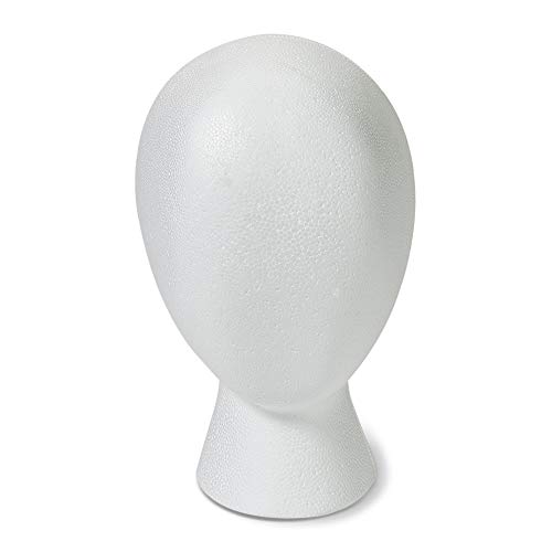 FloraCraft SmoothFōM Faceless Head 5.8 Inch x 6.8 Inch x 9.8 Inch White