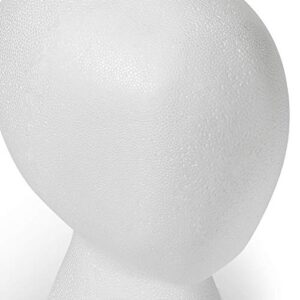 FloraCraft SmoothFōM Faceless Head 5.8 Inch x 6.8 Inch x 9.8 Inch White