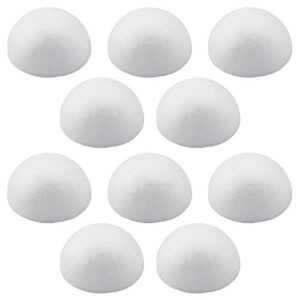 batino 10pcs 2“ white foam balls half round hemispherical christmas craft ball wedding decoration diy art decoration