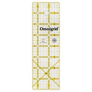 Omnigrid Ruler, 2-1/2 x 8-Inch, Clear