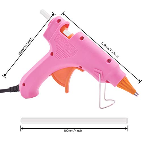 Hot Glue Gun with 40pcs Melt Glue Sticks, 30W Mini Hot Melt Glue Gun Kit, Melting Glue Gun Set, Glue Gun Mini for Crafts and Arts, School, Home, Quick Repairs, Sealing