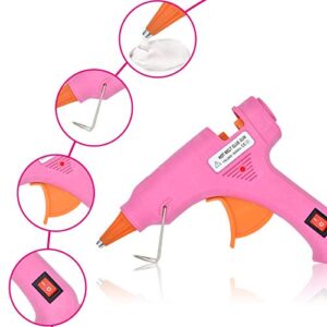 Hot Glue Gun with 40pcs Melt Glue Sticks, 30W Mini Hot Melt Glue Gun Kit, Melting Glue Gun Set, Glue Gun Mini for Crafts and Arts, School, Home, Quick Repairs, Sealing