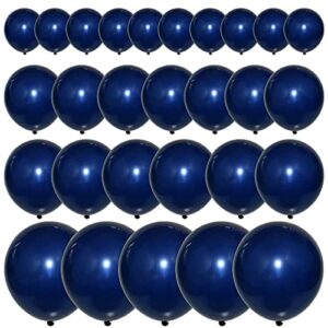 navy blue balloons garland kit, 104pcs matte navy blue balloon dark blue balloons with different size 18 inch 12 inch 10 inch 5 inch for graduation birthday baby shower, wedding, bridal shower