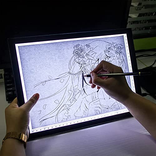 XIAOSTAR Light Box Drawing A4,Tracing Board with Brightness Adjustable for Artists, Animation Drawing, Sketching, Animation, X-ray Viewing