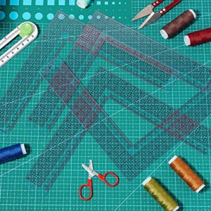 Plastic Sewing Ruler L-Square Curve Ruler Sewing Measure Tailor Ruler Clear Sewing Ruler for Tailor Craft Tool Drawing Measuring Supplies (2)