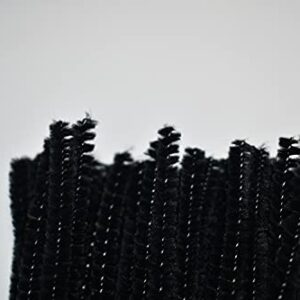 Black Pipe Cleaners 200 Pieces Chenille Stems for DIY Art Decorations Creative Craft (6 mm x 12 Inch)