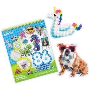 Perler Instruction Pad for Fuse Beads, 86 Patterns, Summertime Fun Piece