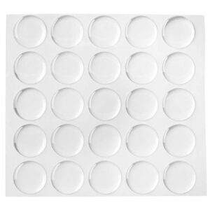 beadaholique 100-piece epoxy stickers for bottle cap pendants, 1-inch, clear