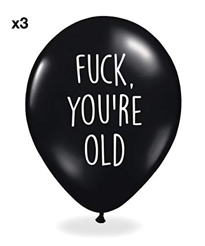 Funny Party Pieces Abusive Birthday Balloons - Pack Of 12 Different Funny Offensive Balloons (For Him)