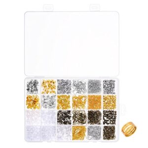 Paxcoo 2400Pcs Earring Making Supplies Kit with 24 Style Earring Hooks, Earring Backs, Earrings Posts and Earring Making Findings for Adult