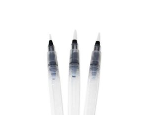 sargent art watercolor brush pen set, clear