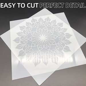 10PCS 10mil Blank Mylar Stencil Sheets,12X12 inch Milky Translucent PET Blank Stencils Sheets,Template Material for Cutting Machines, Laser Cutting, Food-Safe Craft Plastic