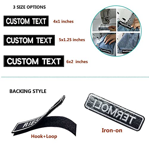 Customized Name Patch, Custom Rocker Rider Motorcycle Biker Name Patches Patches Hook Fastener,Uniform,Work Shirt Name Patch