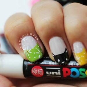 uni Posca Paint Marker Extra Fine (0.7mm) SPECIAL SET!! - WHITE/GOLD/SILVER/BLACK, Wasabi Sticky note