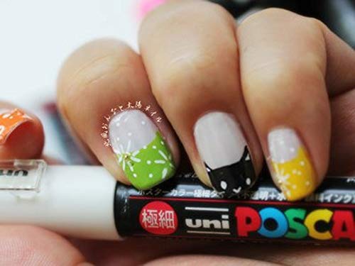 uni Posca Paint Marker Extra Fine (0.7mm) SPECIAL SET!! - WHITE/GOLD/SILVER/BLACK, Wasabi Sticky note