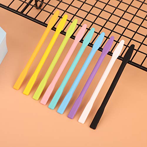 9PCS Colored Silicone Stir Sticks, Gartful Reusable Epoxy Resin Stir Sticks, for Resin Mixing, Paint, Making Glitter Tumblers Cups, Arts, Crafts, Facial Mask Stirring Rods, 9 Colors