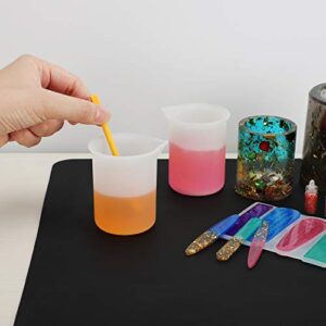 9PCS Colored Silicone Stir Sticks, Gartful Reusable Epoxy Resin Stir Sticks, for Resin Mixing, Paint, Making Glitter Tumblers Cups, Arts, Crafts, Facial Mask Stirring Rods, 9 Colors