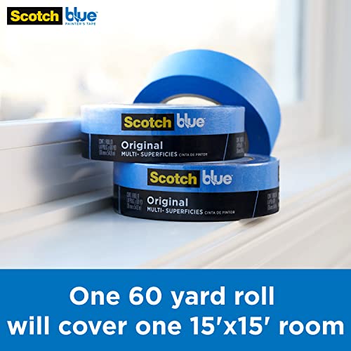 ScotchBlue 2090-36NC Original Painter's Tape, 1.41" Width, Blue