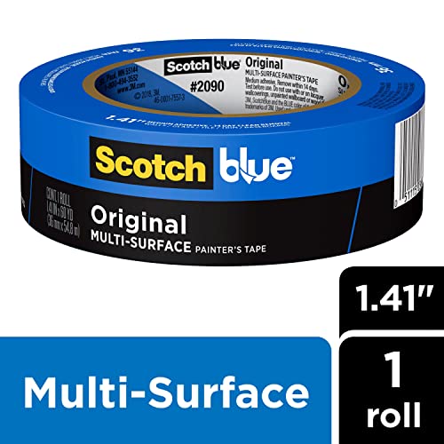 ScotchBlue 2090-36NC Original Painter's Tape, 1.41" Width, Blue