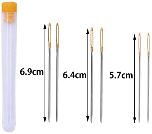 Set of 16 Bookbinding Kit Tools Set Bone Folder Paper Creaser, Waxed Thread, Awl, Large-Eye Needles for DIY Bookbinding Crafts and Sewing