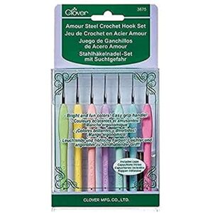 clover amour steel crochet hook set