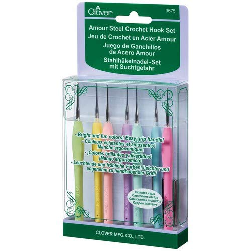 Clover Amour Steel Crochet Hook Set