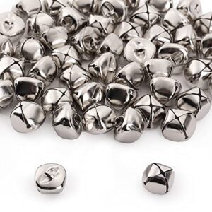 mr. pen- jingle bells, 1 inch, silver, 50 pack, jingle bells for crafts, craft bells, jingle bells bulk, silver jingle bells, bells for wreaths, 1 inch jingle bells.