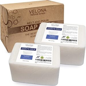 velona 10 lb – goats milk soap base sls/sles free | melt and pour | natural bars for the best result for soap-making